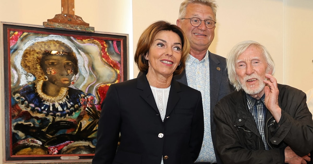 Lucas Meersman (85) toont werk met églomisé-techniek | Temse | HLN.be