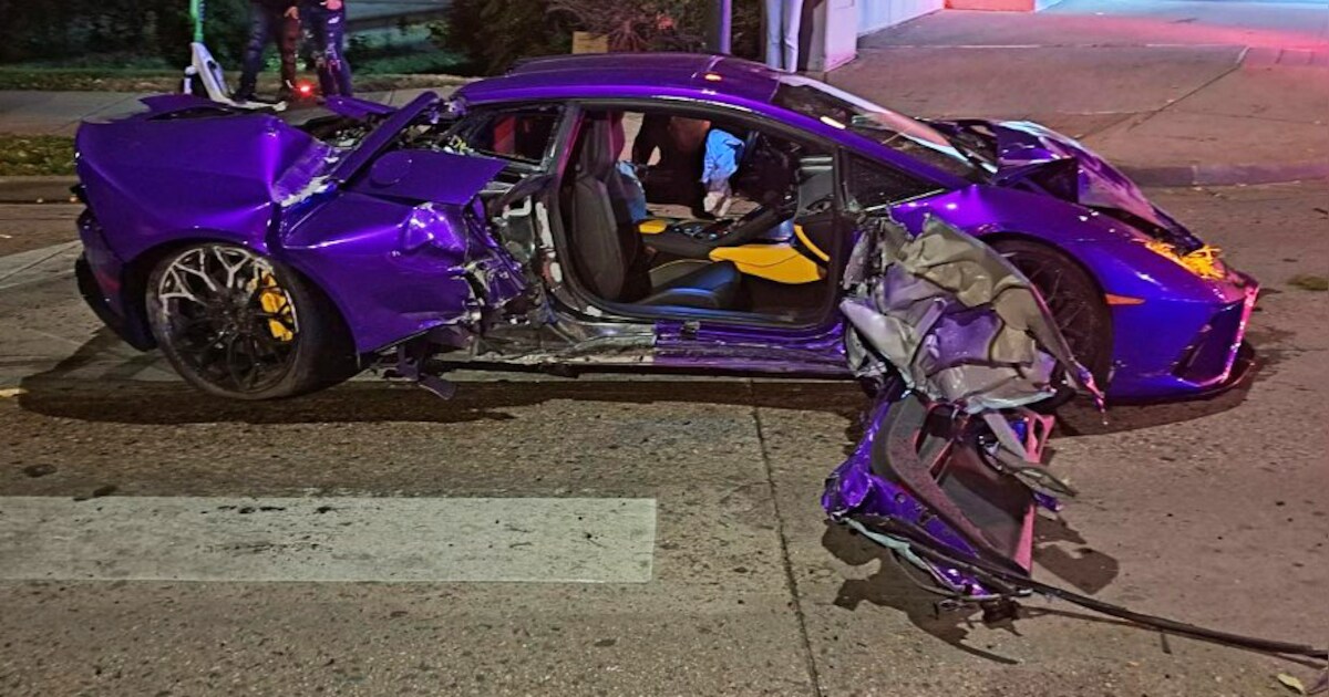 Twee Lamborghini’s verwoest bij crash tijdens illegale straatrace ...