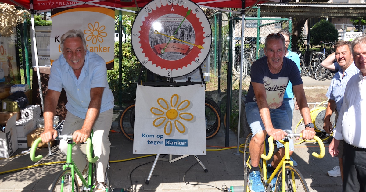 Sleuterbraderij verenigt wielercoryfeeën Eddy Planckaert en Jan Bogaert tijdens Koers op Rollen ...