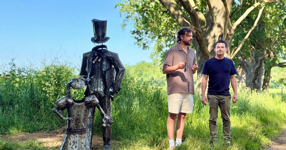 Stalen sculpturen vertellen verhaal familie Vilain XIIII in Leut ...