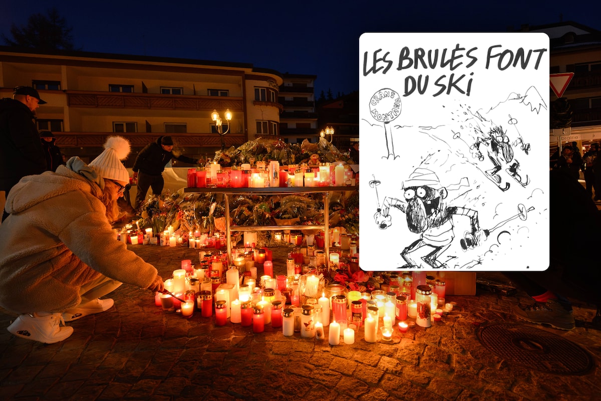 Ophef in Zwitserland na cartoon over dodelijke brand in Crans-Montana ...