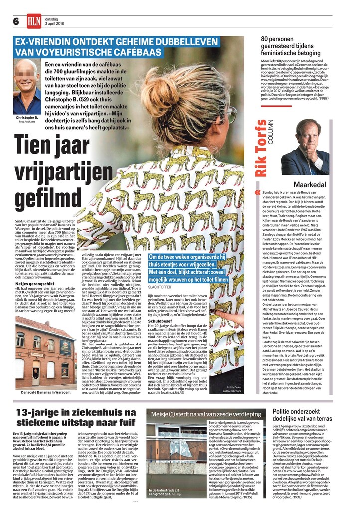 Tien jaar vrijpartijen gefilmd | De Krant | hln.be