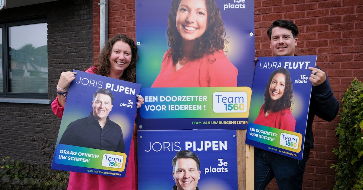 “Als je ze onder mekaar ziet hangen, is het inderdaad... grappig ...