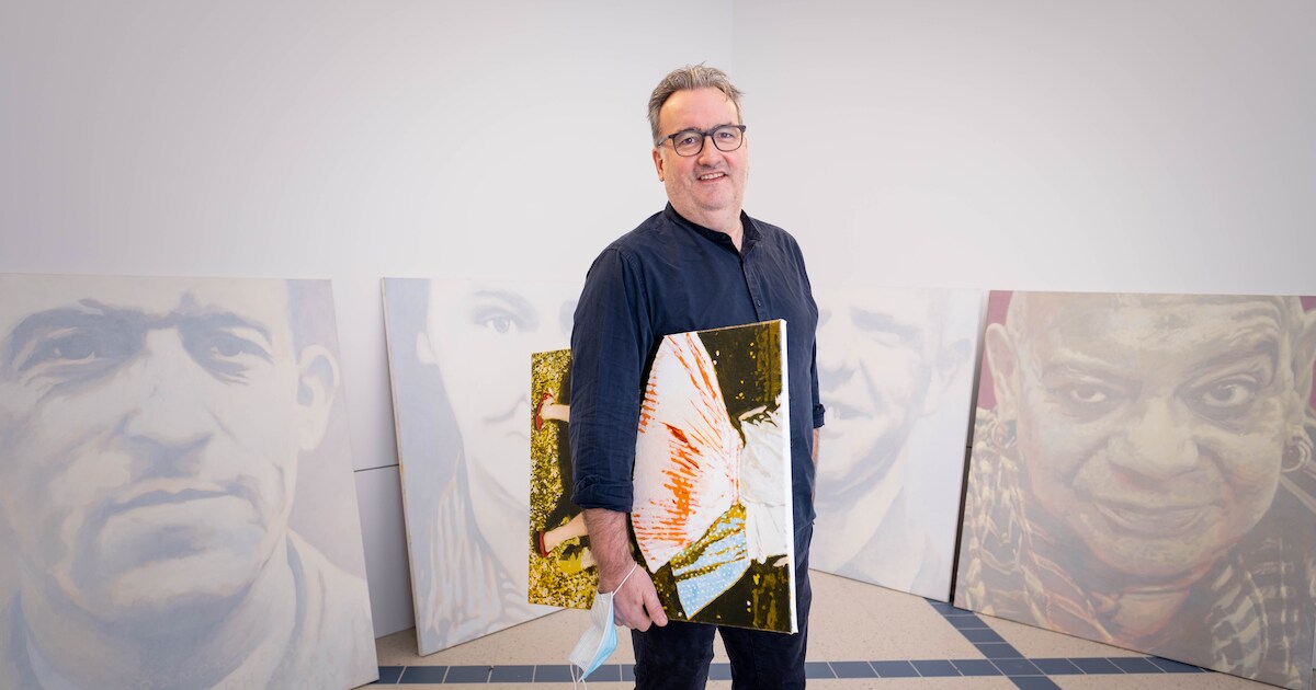 Radiostem Koen Fillet palmt CC Binder in met schilderkunst | Puurs-Sint ...