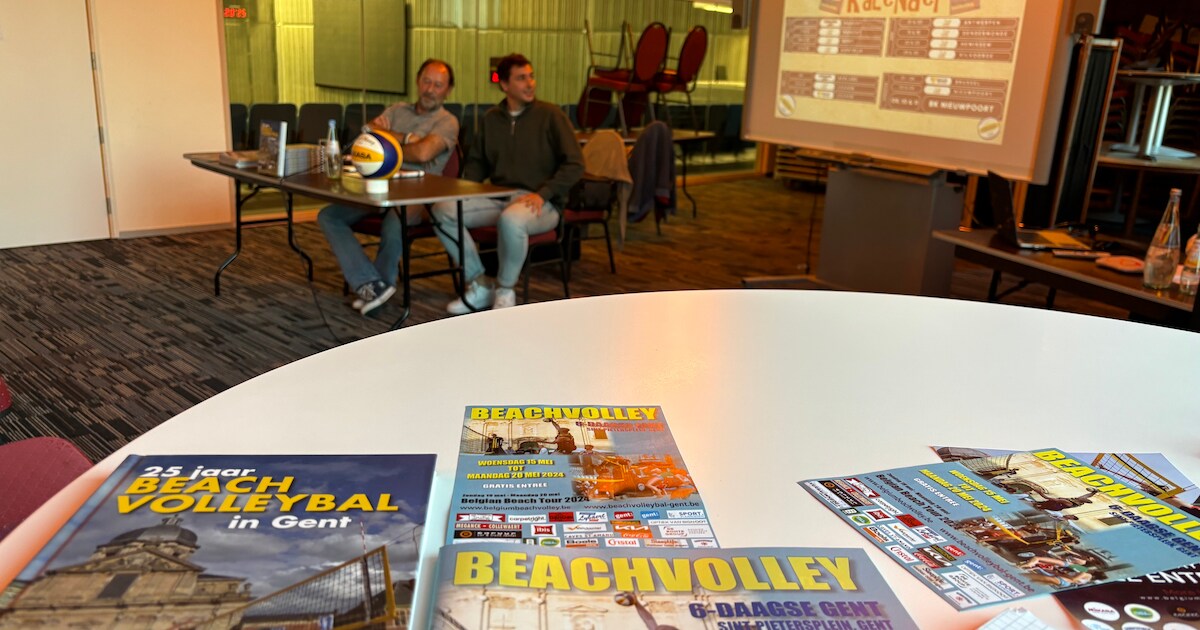 25ste jaargang beachvolleybal Gent met organisator Martin Van Der ...