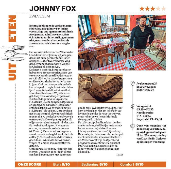 Johnny Fox | Zwevegem | hln.be