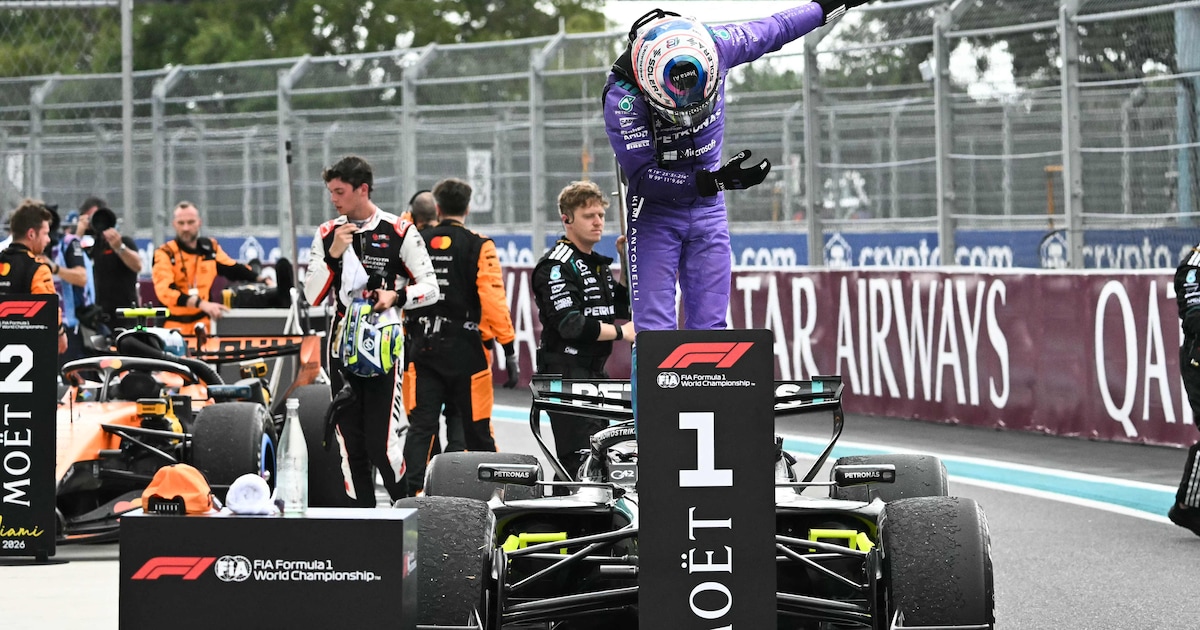 Drie op drie voor Kimi Antonelli: WK-leider wint GP van Miami na duel ...