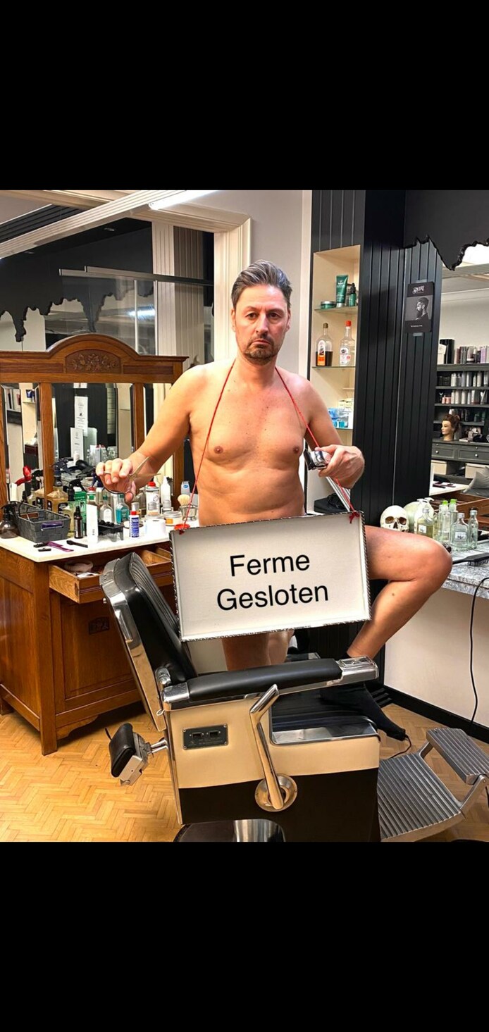 Bekende kapper gaat uit de kleren: “Ik verdien nu 0 euro, maar nog ...