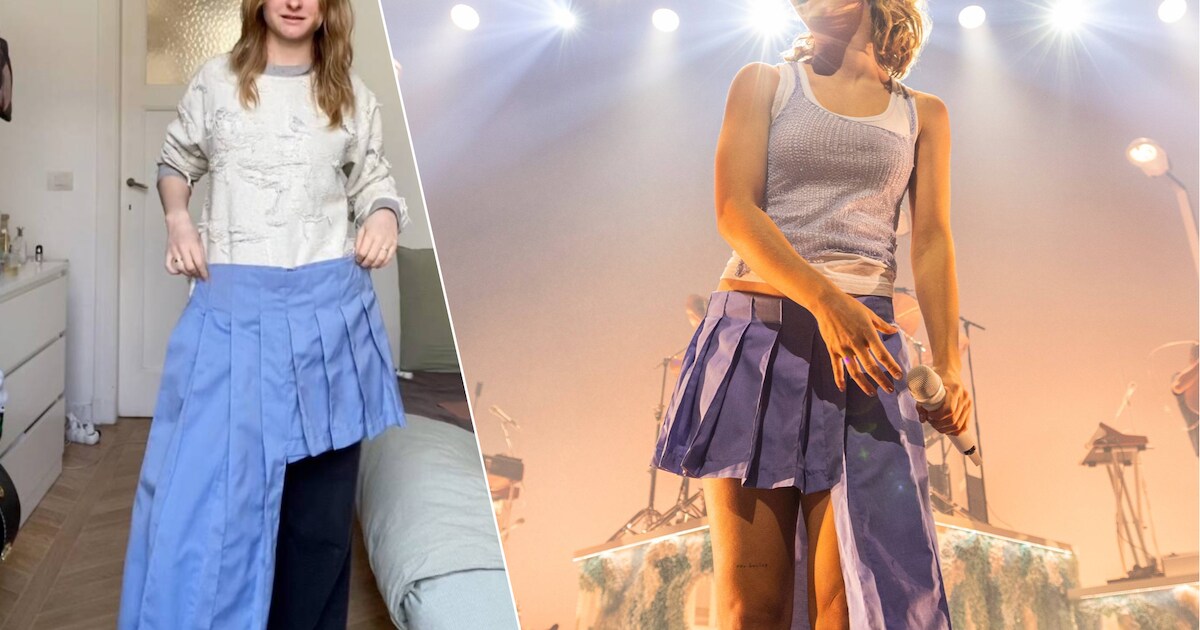 Pommelien Thijs vraagt fan om podiumoutfit te ontwerpen: “Ineens stond ...