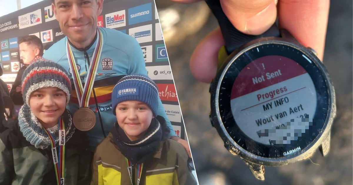 Théo (11) en Hugo (9) vonden sporthorloge van Wout van Aert: “Niet ...
