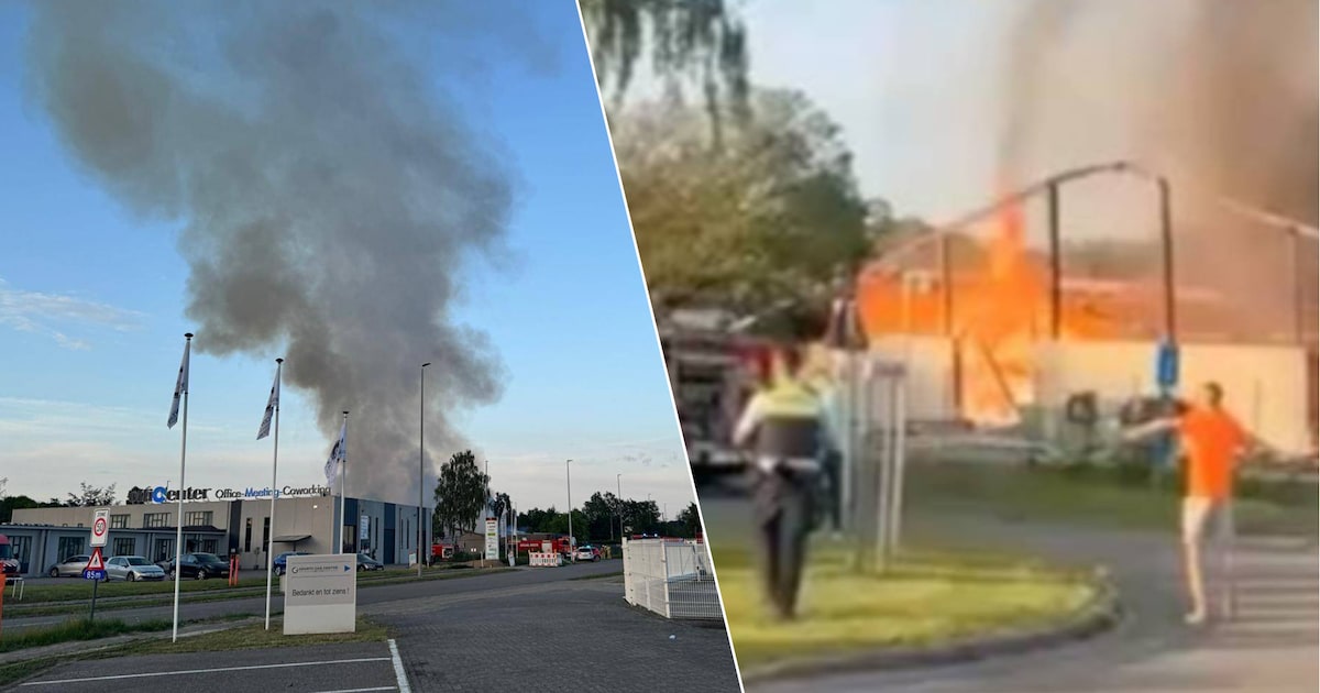 Asbest aangetroffen na zware brand bij schrijnwerkerij JM Moors in Genk ...
