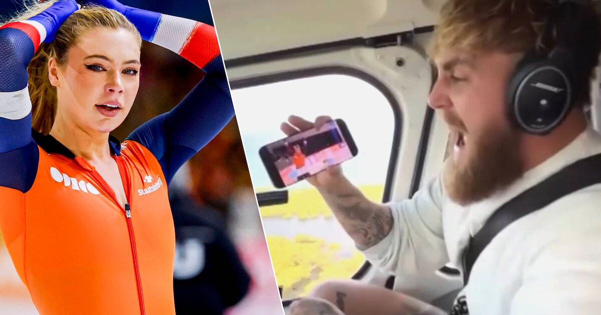 KIJK. Uit de bol in de lucht: Jake Paul barst tijdens helikoptervlucht ...