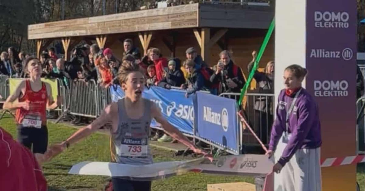 Louis Meul (14) voor het tweede jaar op rij Belgisch kampioen veldlopen ...