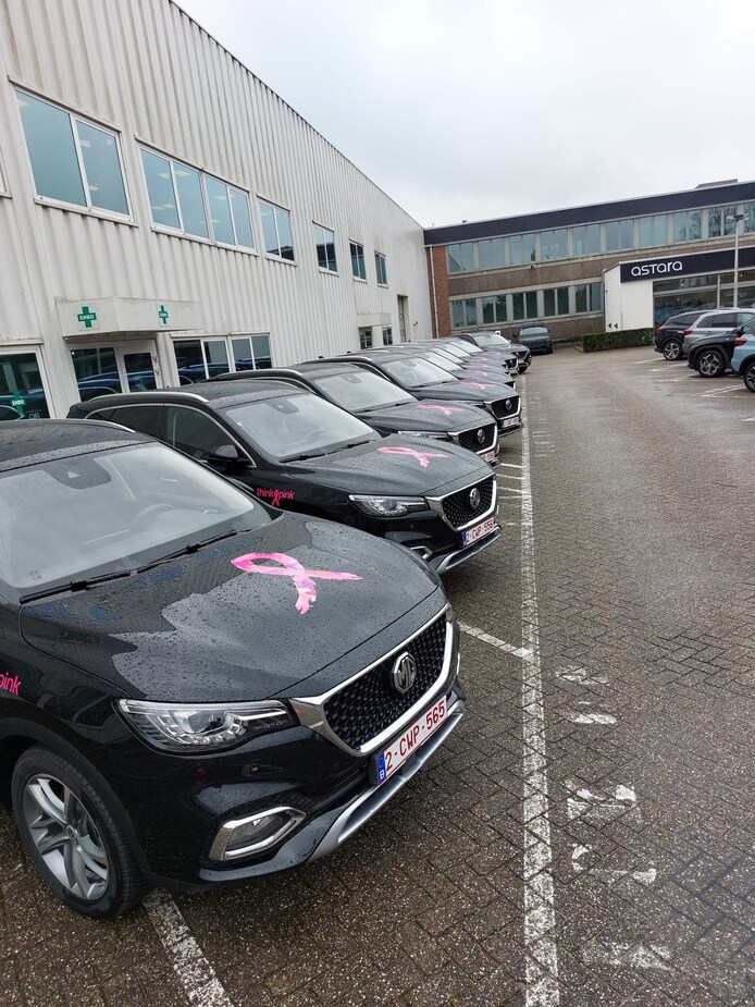 Reflecta Graphics steunt Think Pink met boodschap op campagnewagens ...
