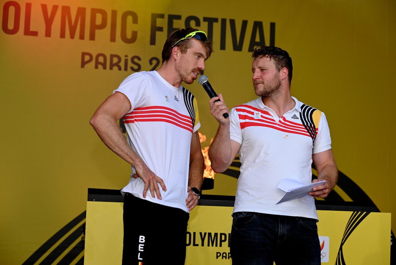 Roeiers Tim Brys en Niels Van Zandweghe gehuldigd op Olympisch Festival ...