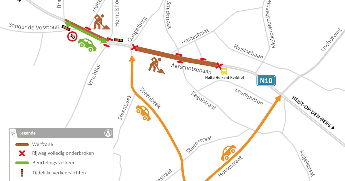 Vanaf 2 mei werken tussen Steenbeek en Kegelstraat: hinder verwacht tot ...