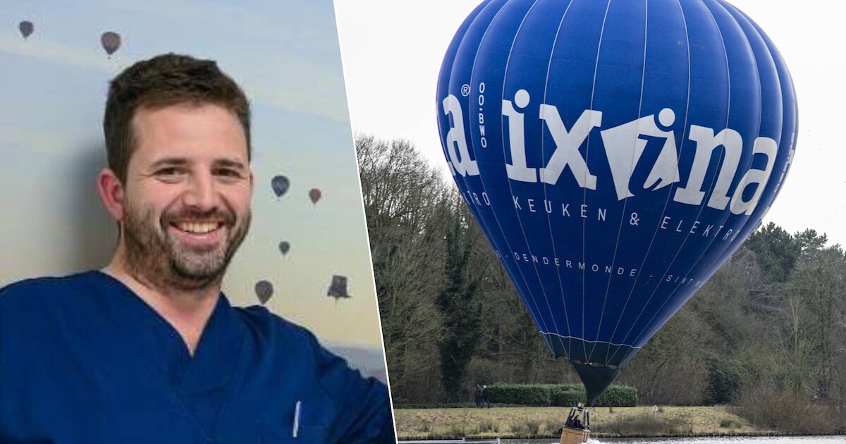 Christof (43) landt met luchtballon in het water van De Ster tijdens ...