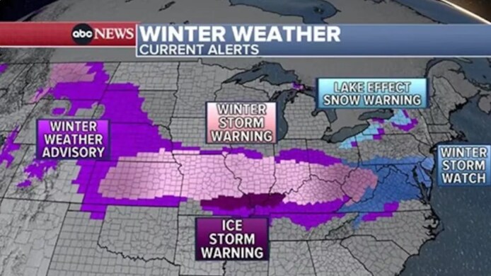 Chaos en minstens drie doden door zware winterstorm in VS: “Mogelijk ...
