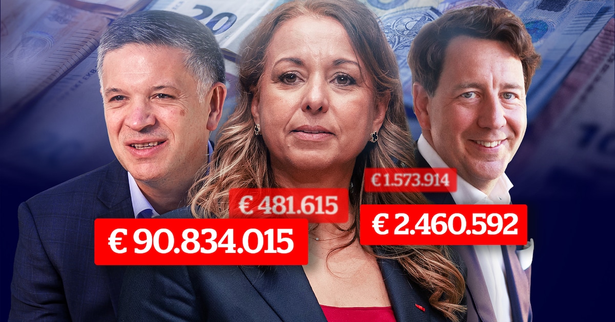 EXCLUSIEF. Van 500.000 euro tot 90 miljoen euro: zo groot zijn de ...