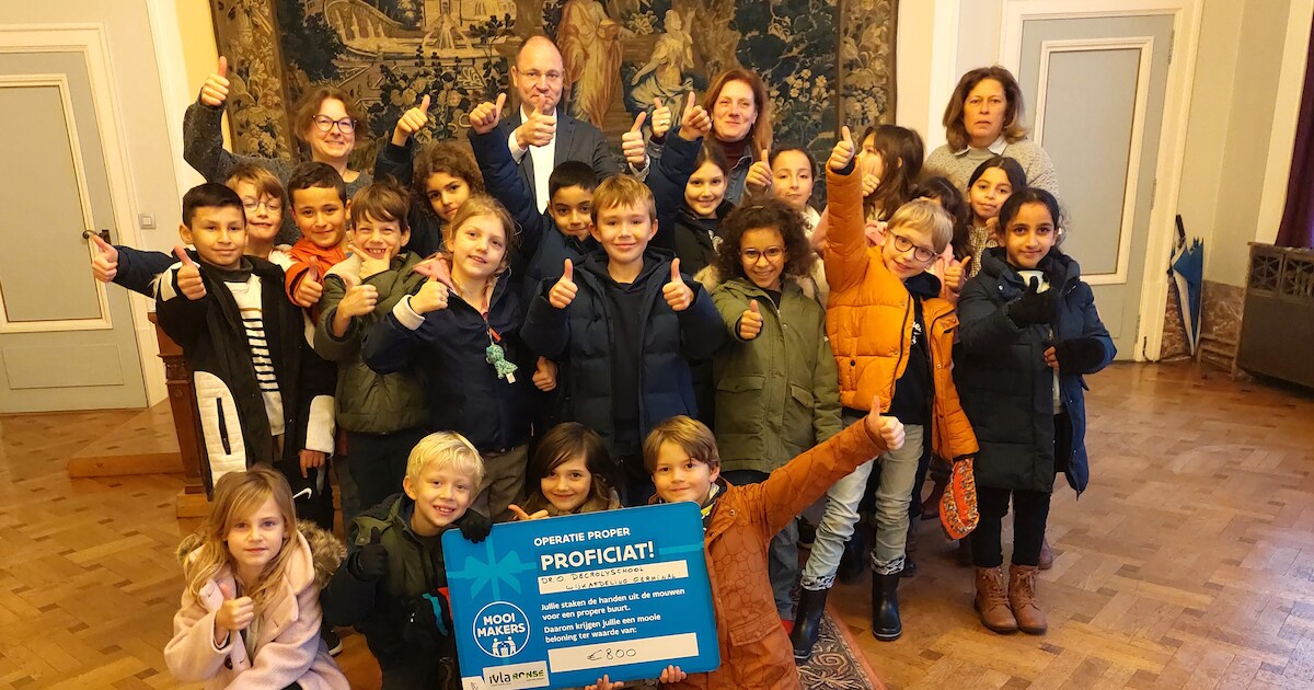 Wijkafdeling Germinal van Decrolyschool krijgt 800 euro omdat het ...