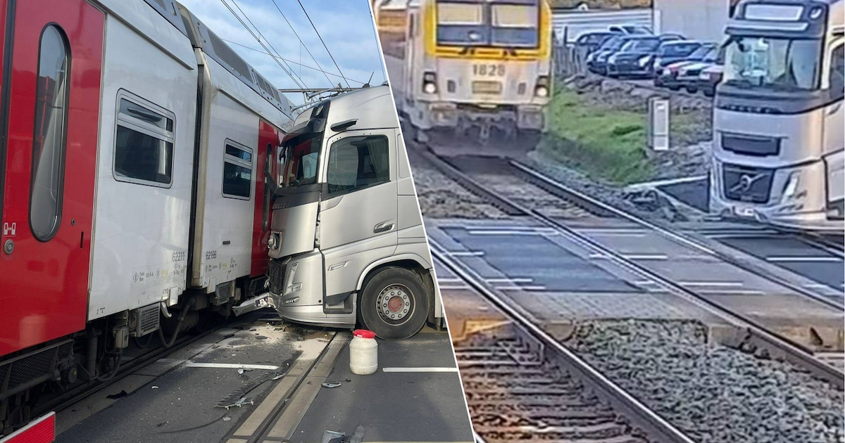 Beelden tonen hoe drama aan spooroverweg in Anzegem nipt wordt vermeden ...