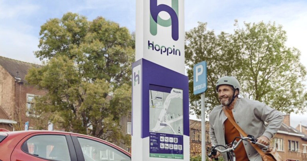 Hoppin-deelwagen aan het station van Ieper | Ieper | hln.be