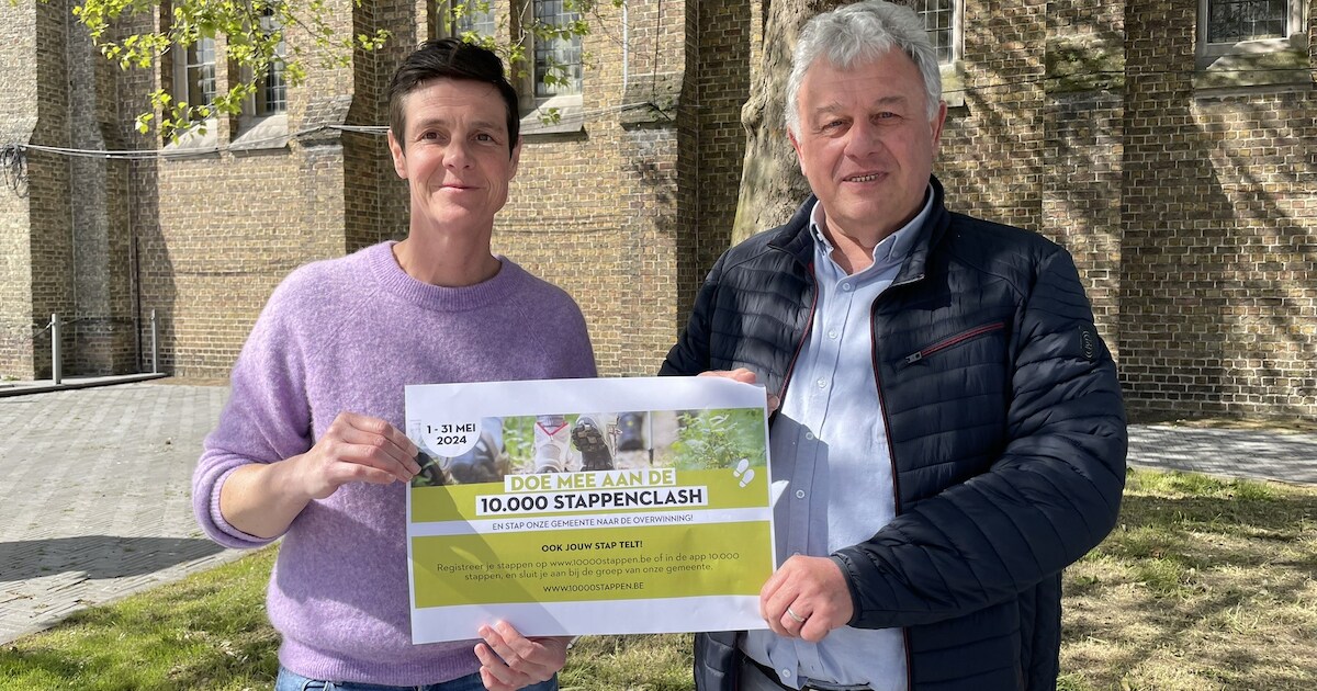 Ichtegem roept inwoners op om deel te nemen aan 10.000 stappenclash ...