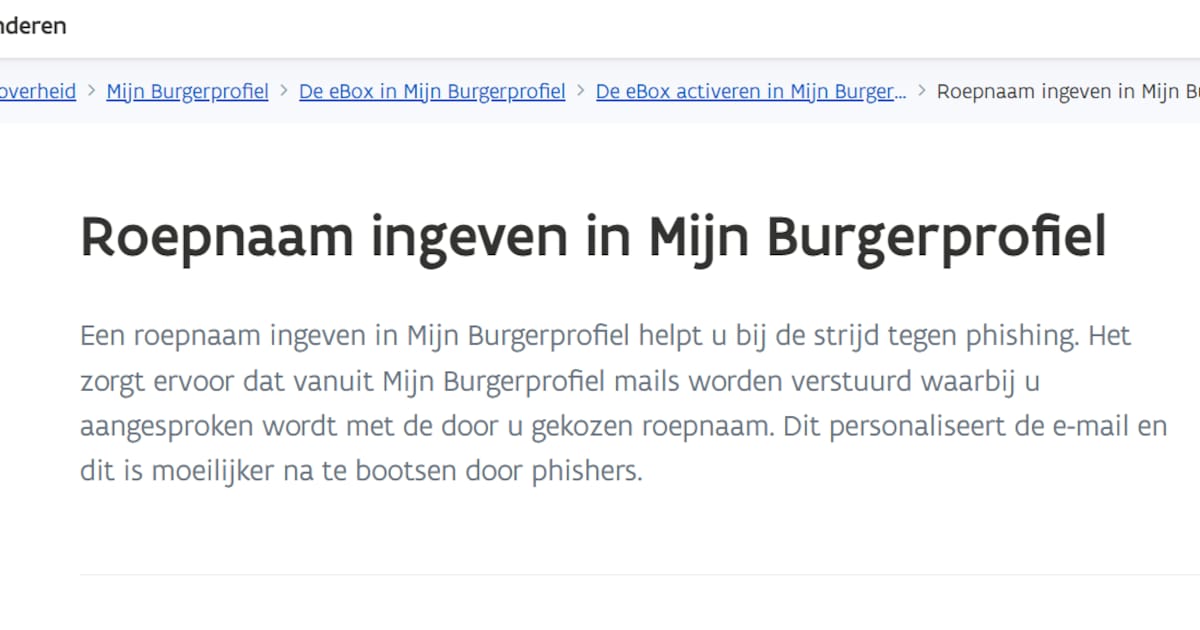 Politiezone GLM raadt aan om roepnaam in te stellen op Mijn ...
