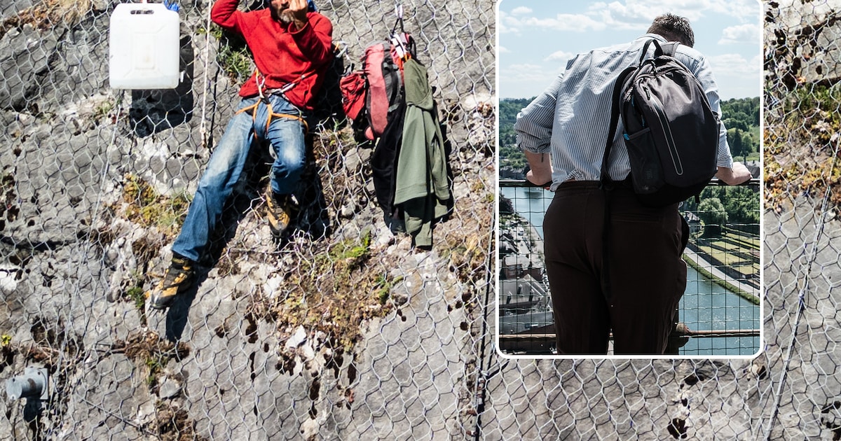 Onze reporter trok naar de ‘klifhanger’ van Dinant, die na zijn ...