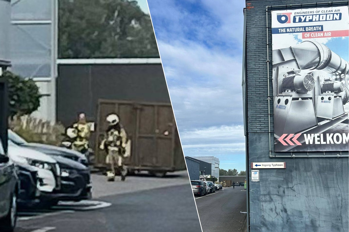 Brandweer rukt uit naar Typhoon NV in Beveren-Leie voor brandje aan ...