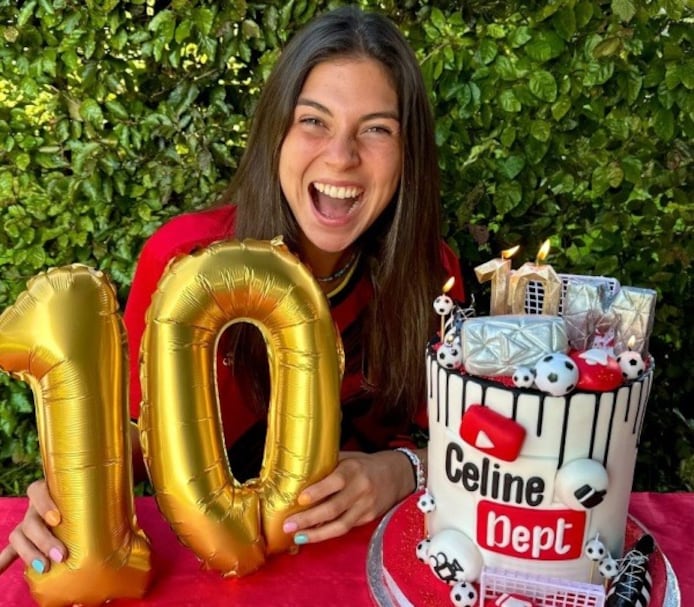 Céline Dept bereikt als eerste Belgische creator 10 miljoen abonnees op ...
