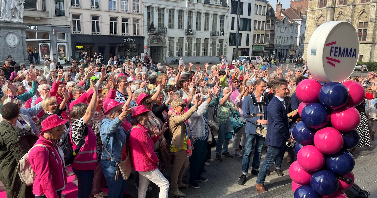 Vrouwenbeweging Femma viert 105-jarig bestaan in NTGent | Gent | HLN.be