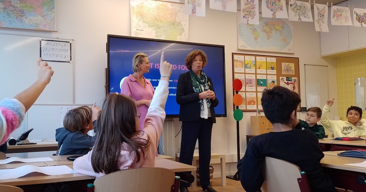 Minister staat voor de klas: Petra De Sutter geeft les over gevaren ...