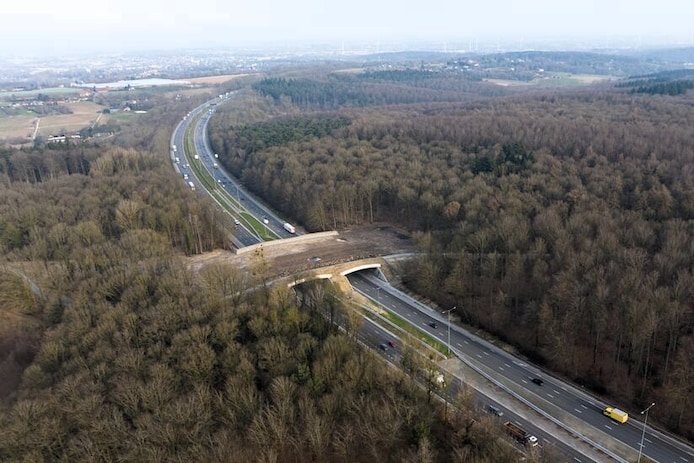 Ecoduct Hallerbos is na twee jaar helemaal klaar: “Wandelaars, fietsers ...