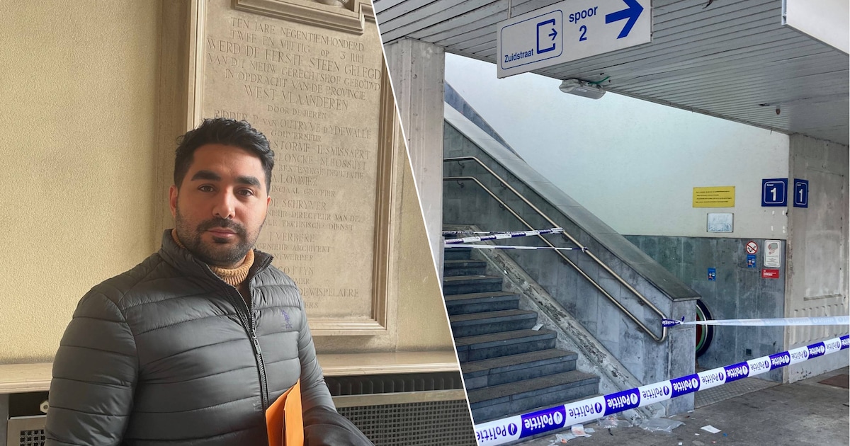 Man (28) die scholier (15) neerstak in station van Harelbeke blijft maand langer in cel: “Zijn ...