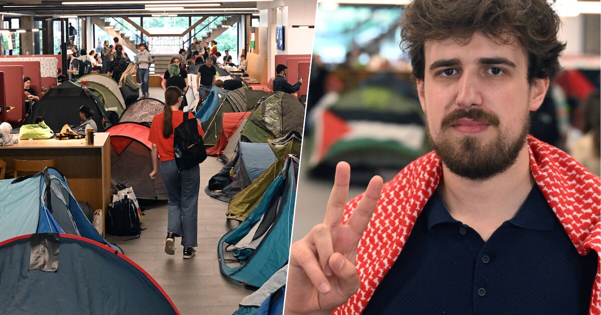 50 studenten bezetten campus van KU Leuven: “Met mijn neus in de boeken ...