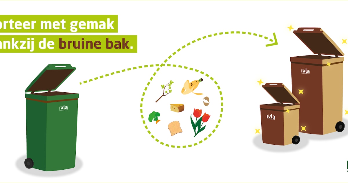 Bruine afvalbak en GFT container bestellen | Lierde | HLN.be