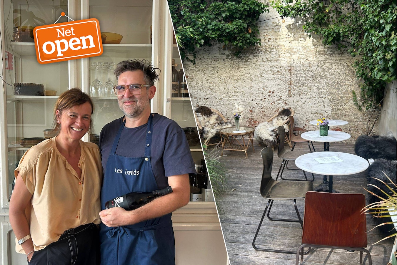 NET OPEN. Marie (56) en Bart (51) serveren pinsa Romana en topwijnen in ...