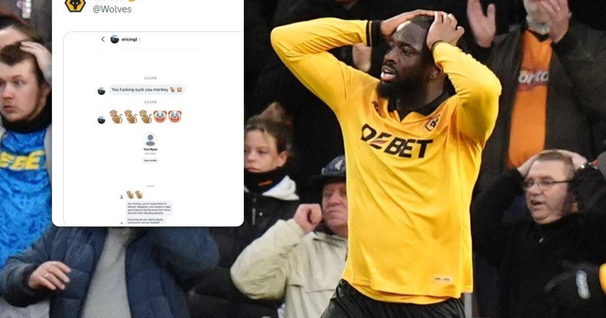 Zo wansmakelijk dat de club er zelf screenshots van deelt: Wolves-spits ...