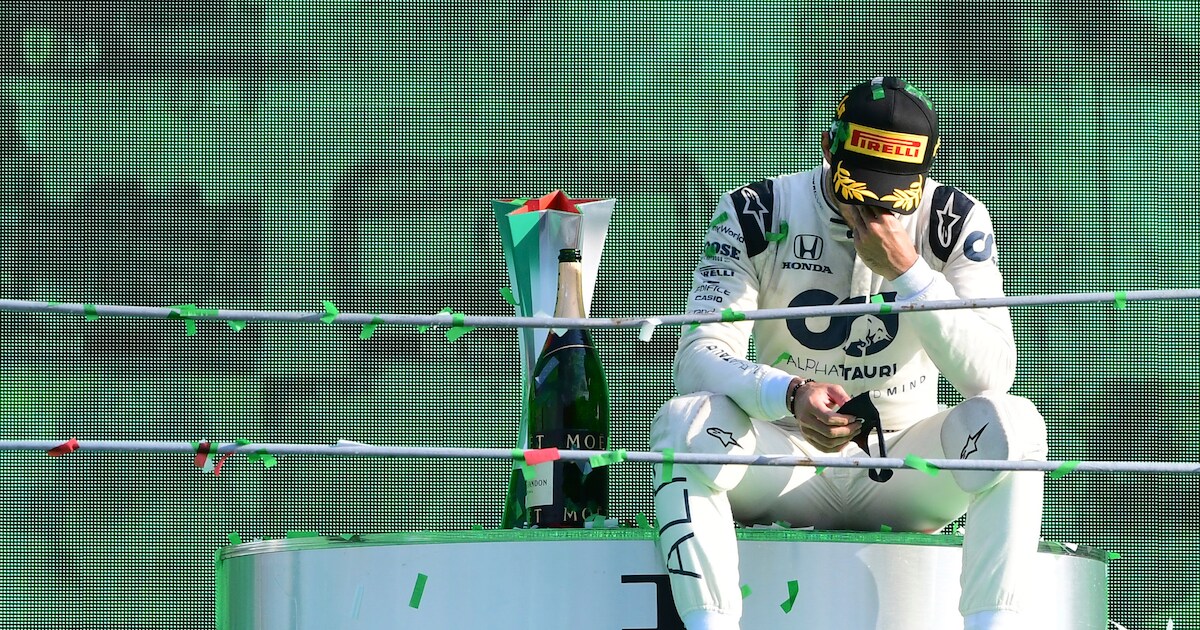 Pierre Gasly wint zijn eerste GP ooit na knotsgekke race op Monza ...