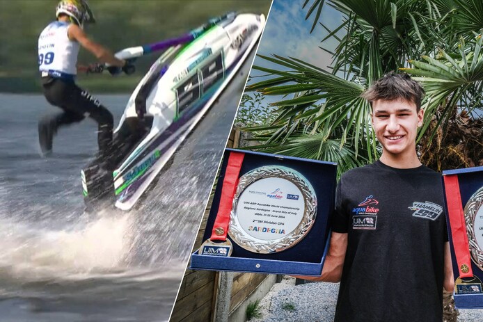 Amper 15 maar Yoni is al wereldkampioen jetskiën: “Zelfs in putje ...