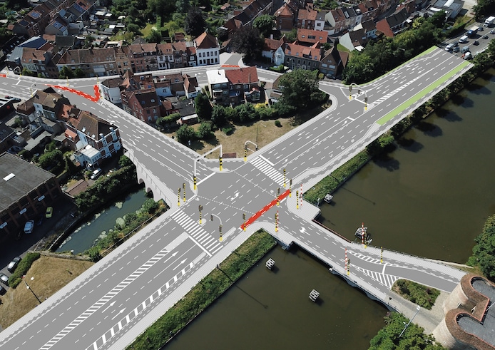 Ook herinrichting van kruispunt Gentpoort kan dit jaar starten: Vlaamse overheid verleent ...