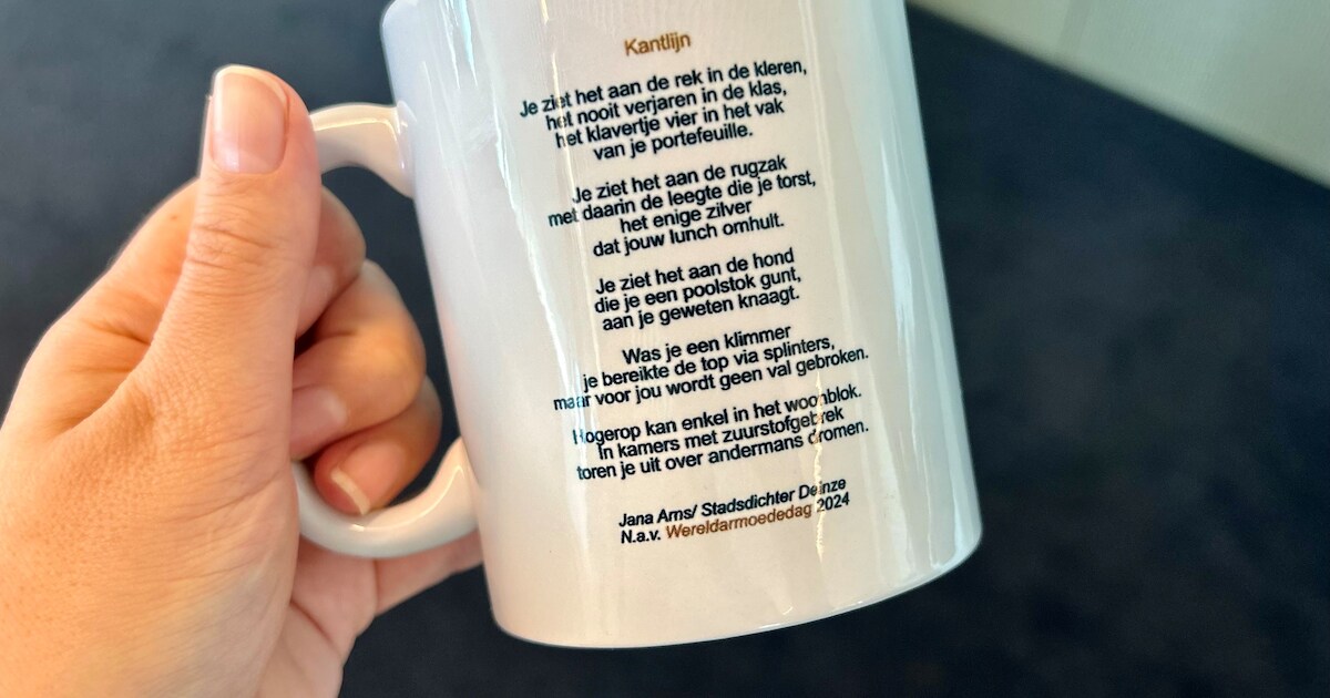 Stadsgedicht tegen armoede te vinden op koffietassen: “Iedereen kan een ...