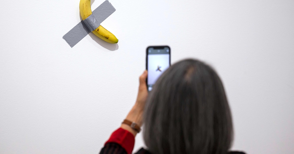 Frans museum meldt diefstal van kunstzinnige banaan | Nieuws | HLN.be