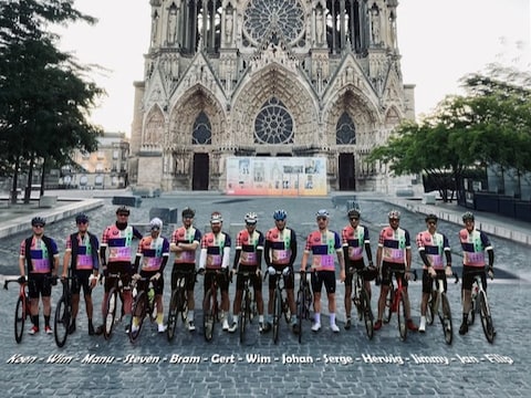 350 kilometer en 3.200 hoogtemeters: WTC Kevers rijdt van Reims met de ...