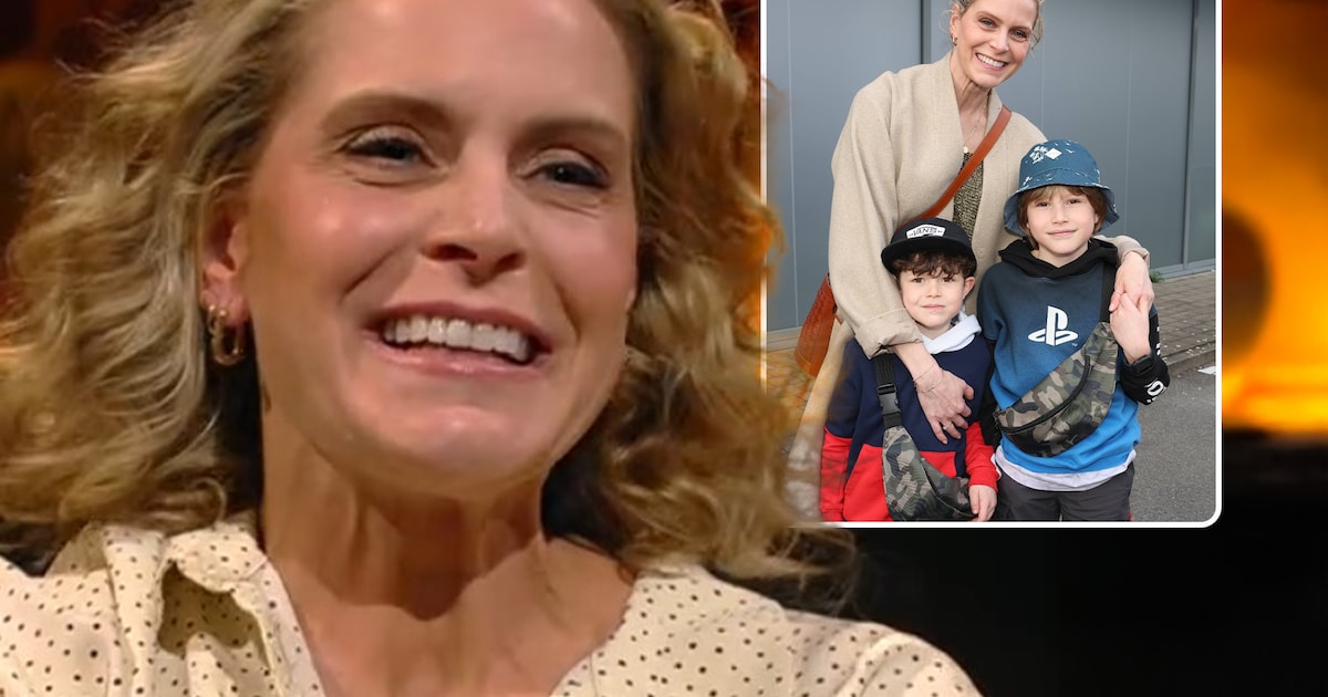 “Mama, je ziet te veel borst”: jongste zoontje (7) van Dina Tersago wil ...