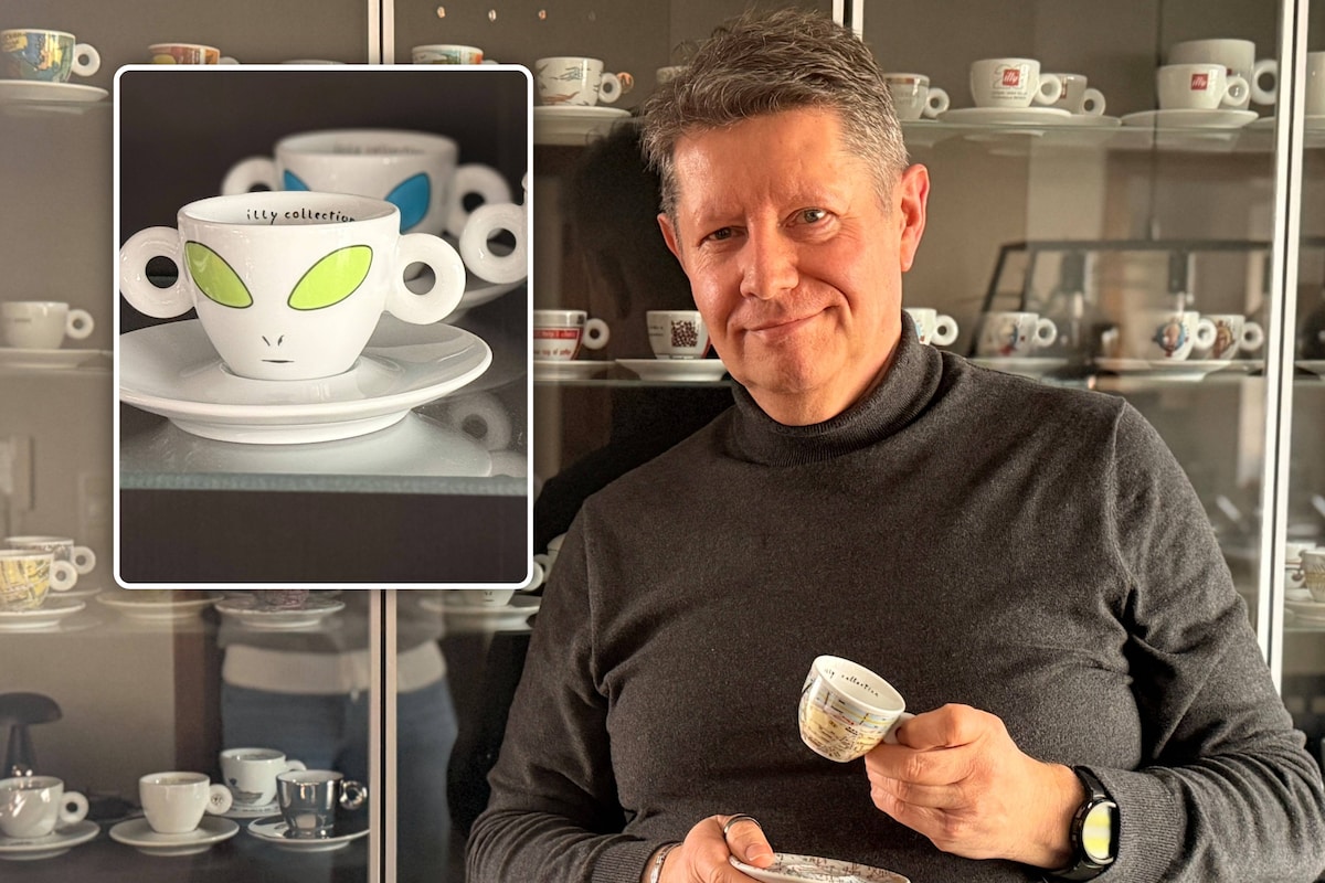 Met honderden Illy-koffietasjes bouwt Gunther (59) uit Diepenbeek een ...