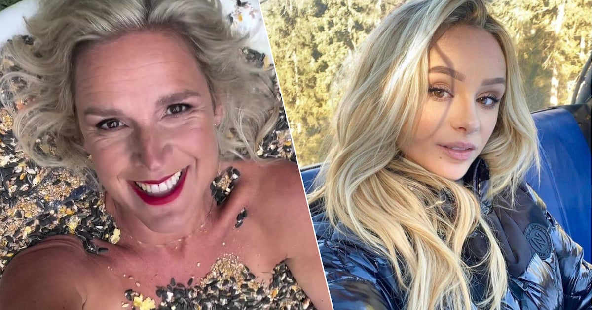 BV 24/7. Tine Embrechts lokt naakt in bad de vogels naar haar tuin en ...