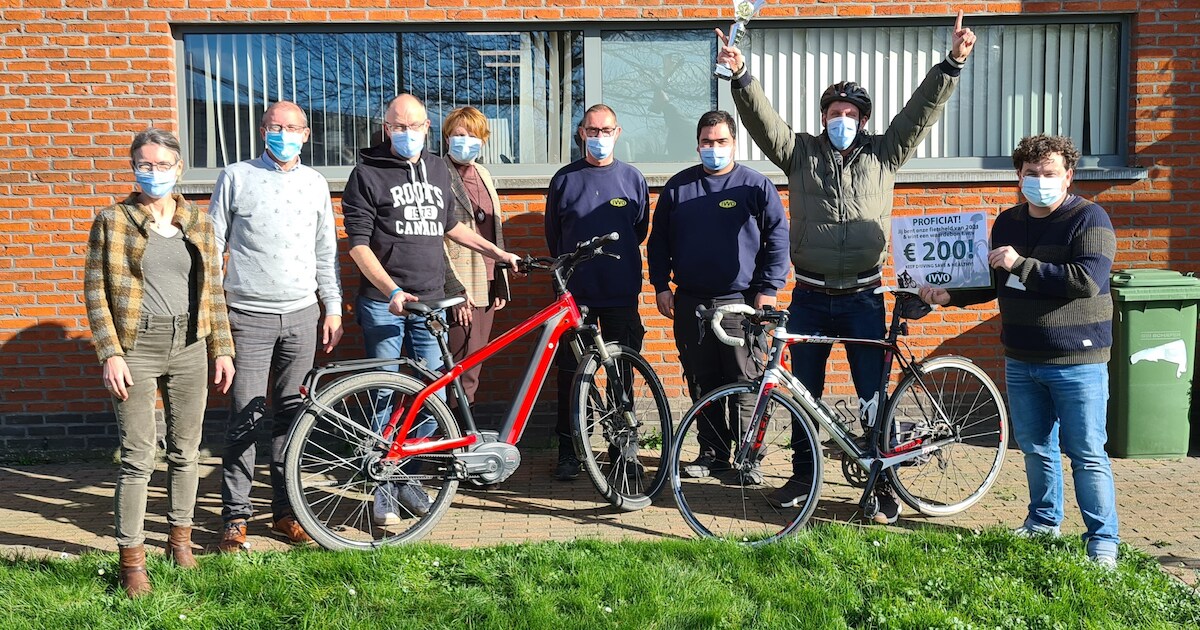 Al 60 procent werknemers IVVO fietsen naar het werk: “Samen 6,15 ton ...