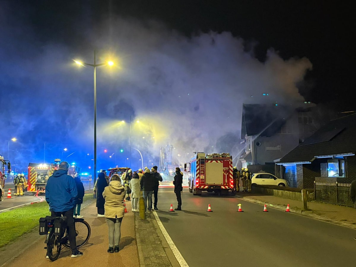 Dronebeelden tonen ravage na zware brand in centrum voor begeleid wonen ...